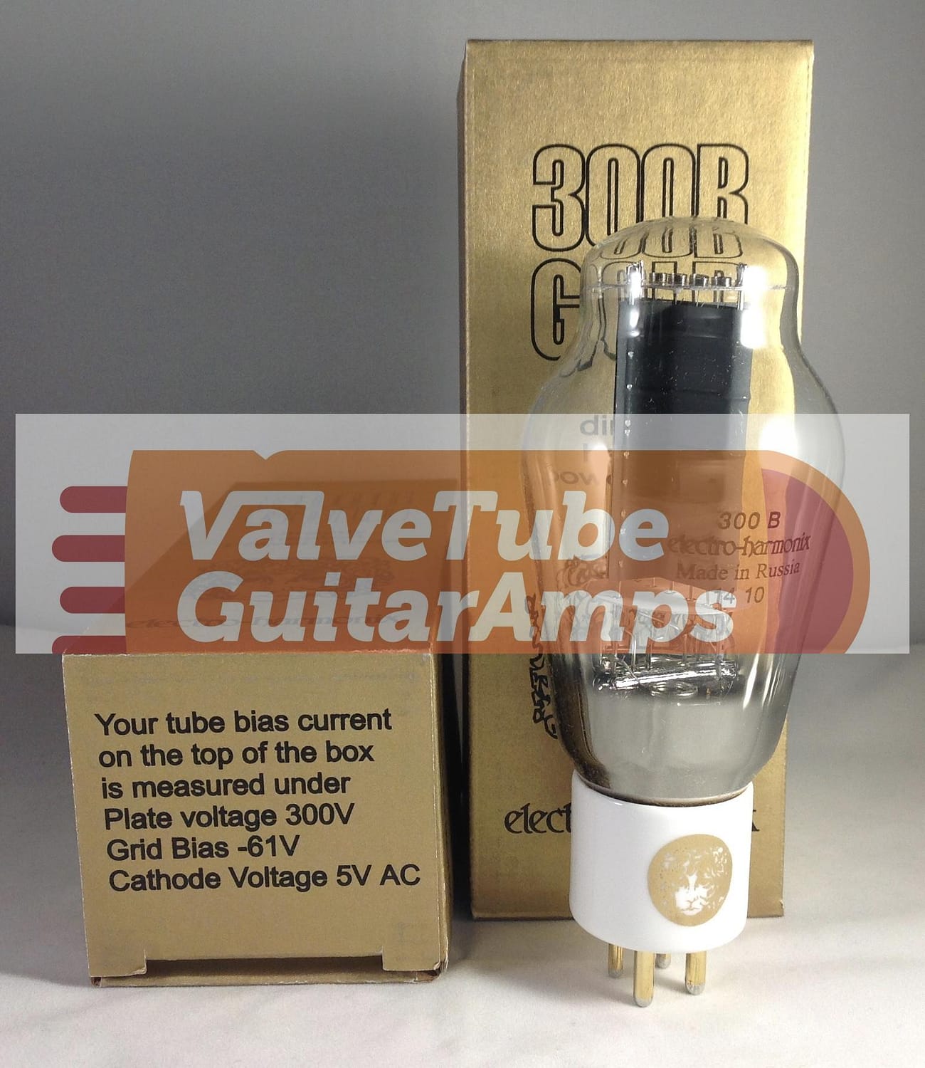 EH 300B Gold Matched Pair by Electro Harmonix with gold grids